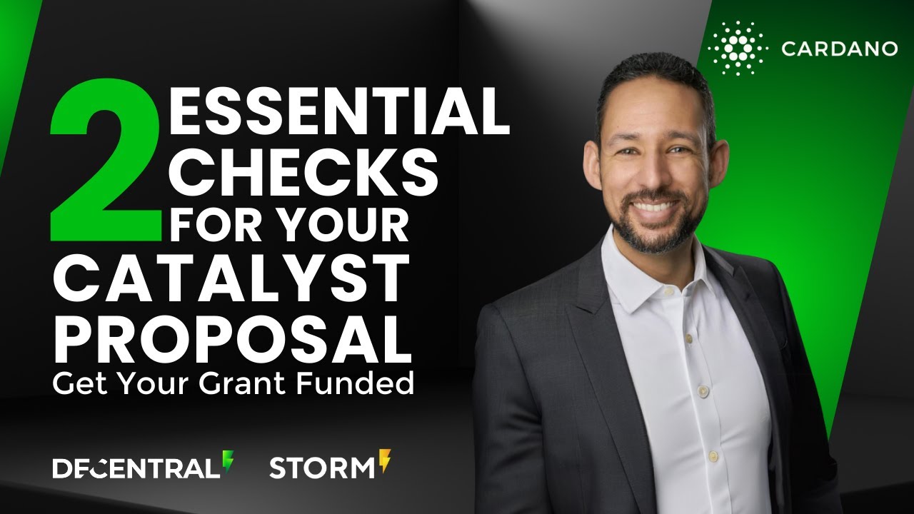 2 Essential Checks for Your Catalyst Proposal - YouTube