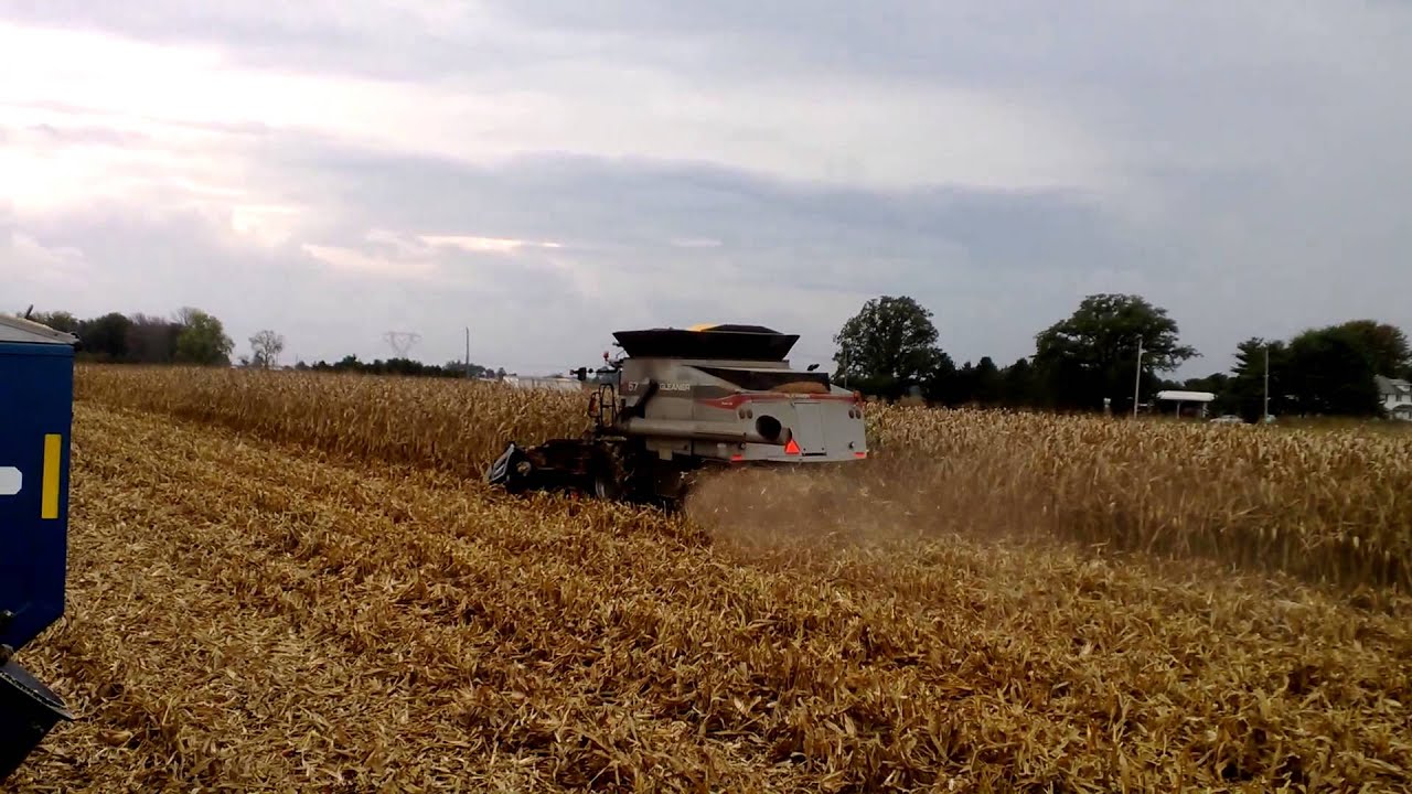 Gleaner S67 with 12 row 20" Gerringhoff corn head Milford Center Ohio ...