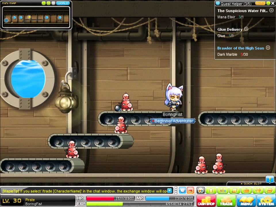 Maple Story: Pirate 2nd job adv. - YouTube