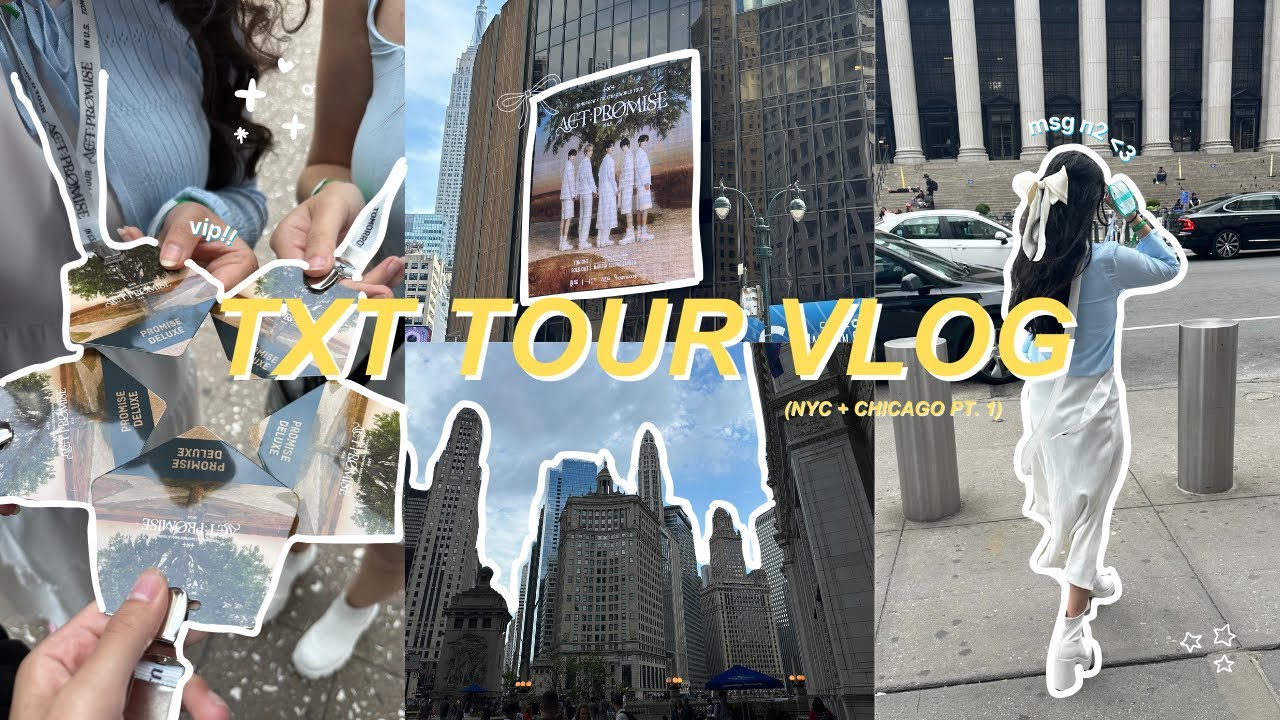 txt act promise tour vlog pt.1!! (msg n2 + day in chicago) - YouTube
