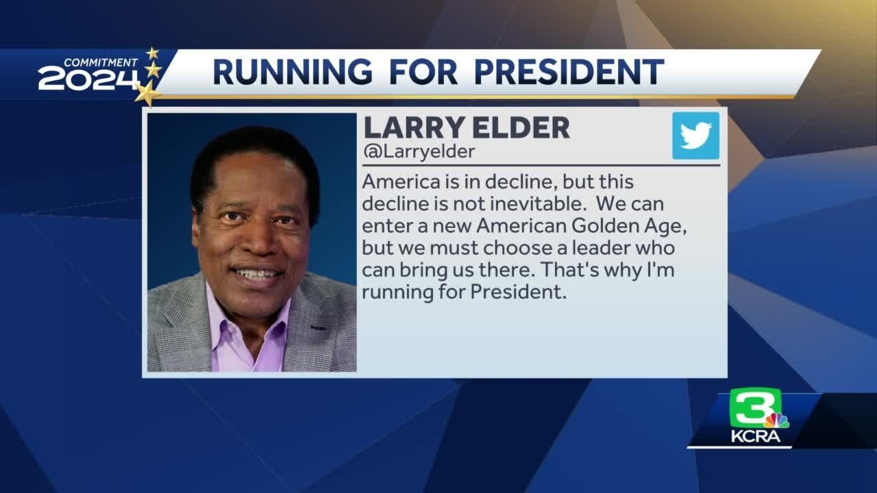 Radio host Larry Elder announces 2024 GOP bid for president - YouTube