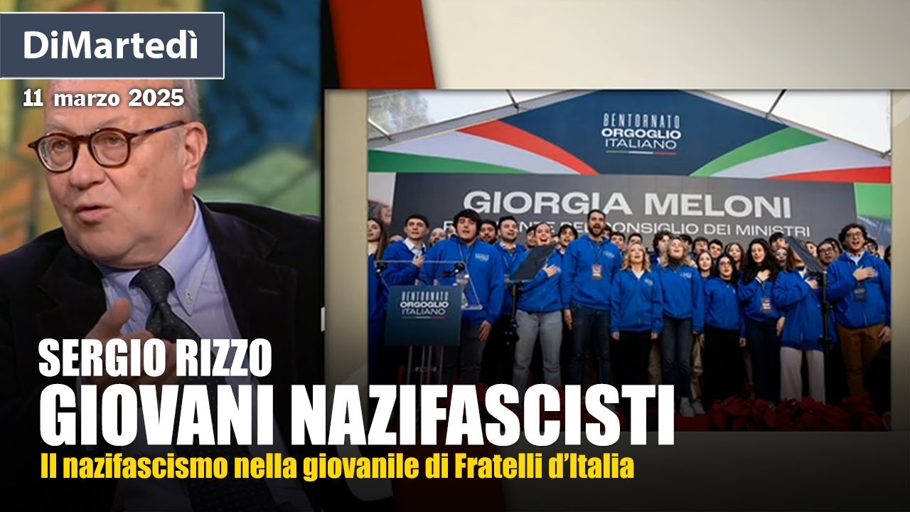 Sergio Rizzo e Fanpage a DiMartedì sui giovani nazifascisti in Fratelli ...