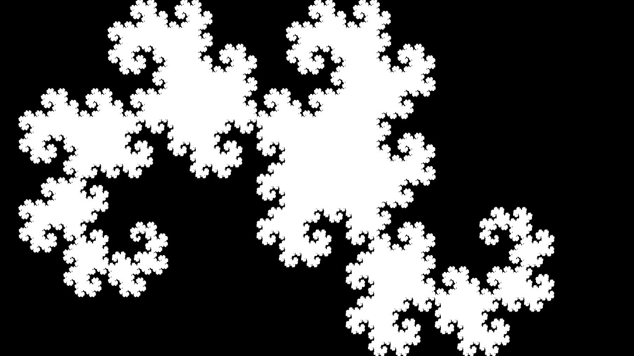 Dragon curve through iterations - YouTube