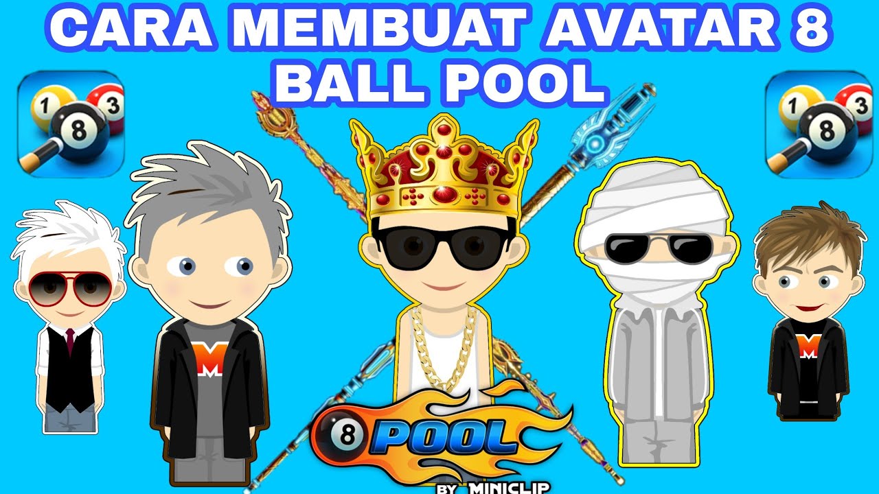 Cara membuat avatar 8 ball pool 2022 - YouTube
