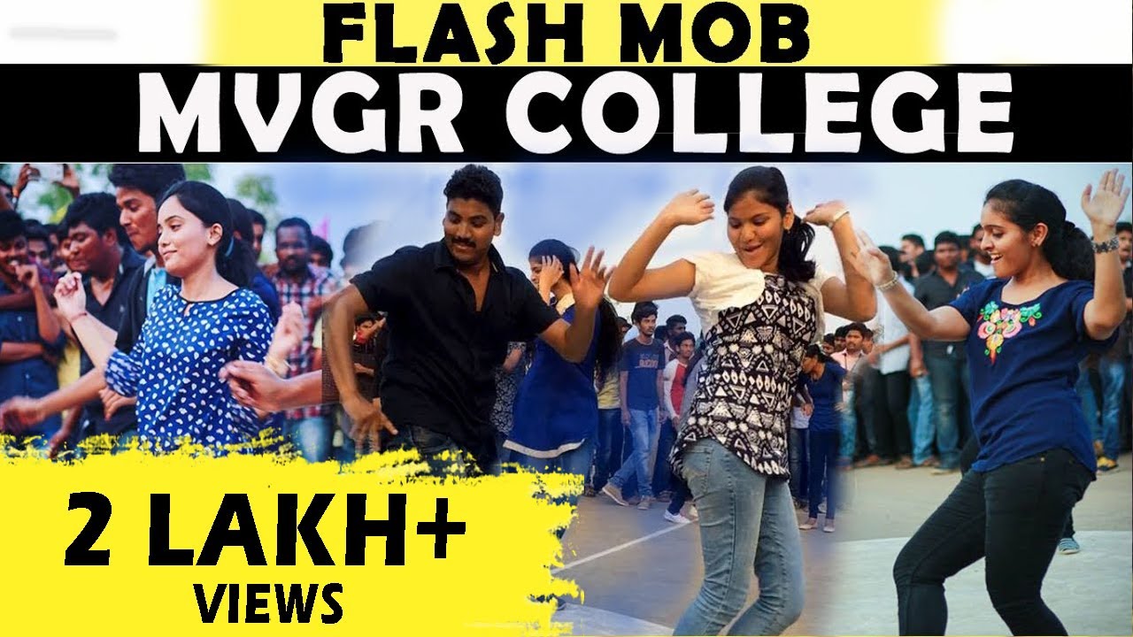 Flash Mob || MVGR College of Engineering || 2017 - YouTube