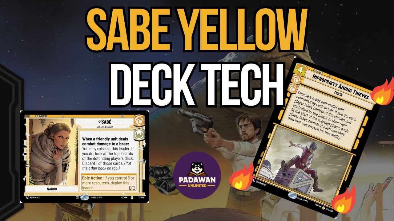 SEC Sabe Cunning | PQ Top 8 Deck Tech | Star Wars Unlimited - YouTube