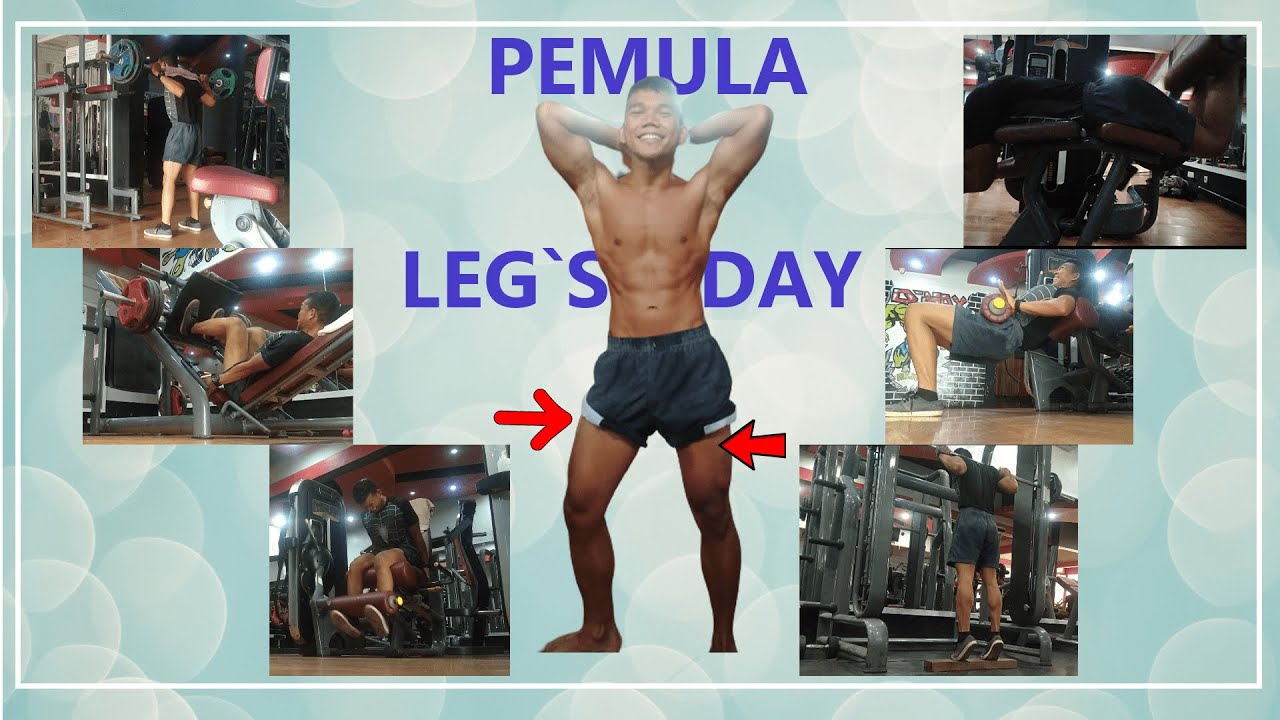 Cara Latihan Otot Kaki Di Gym Untuk PEMULA l Legs Day Di GYM Untuk ...