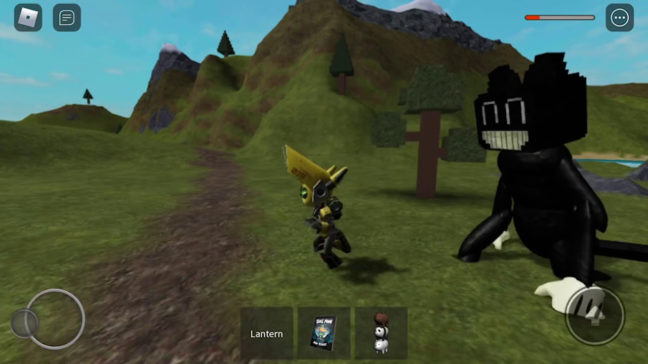 Running away from cartoon cat (Roblox) - YouTube