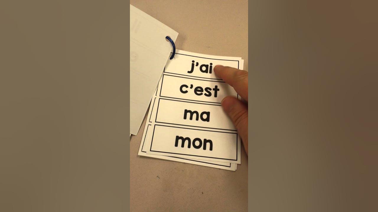 French Sight Words Volume 1 - YouTube