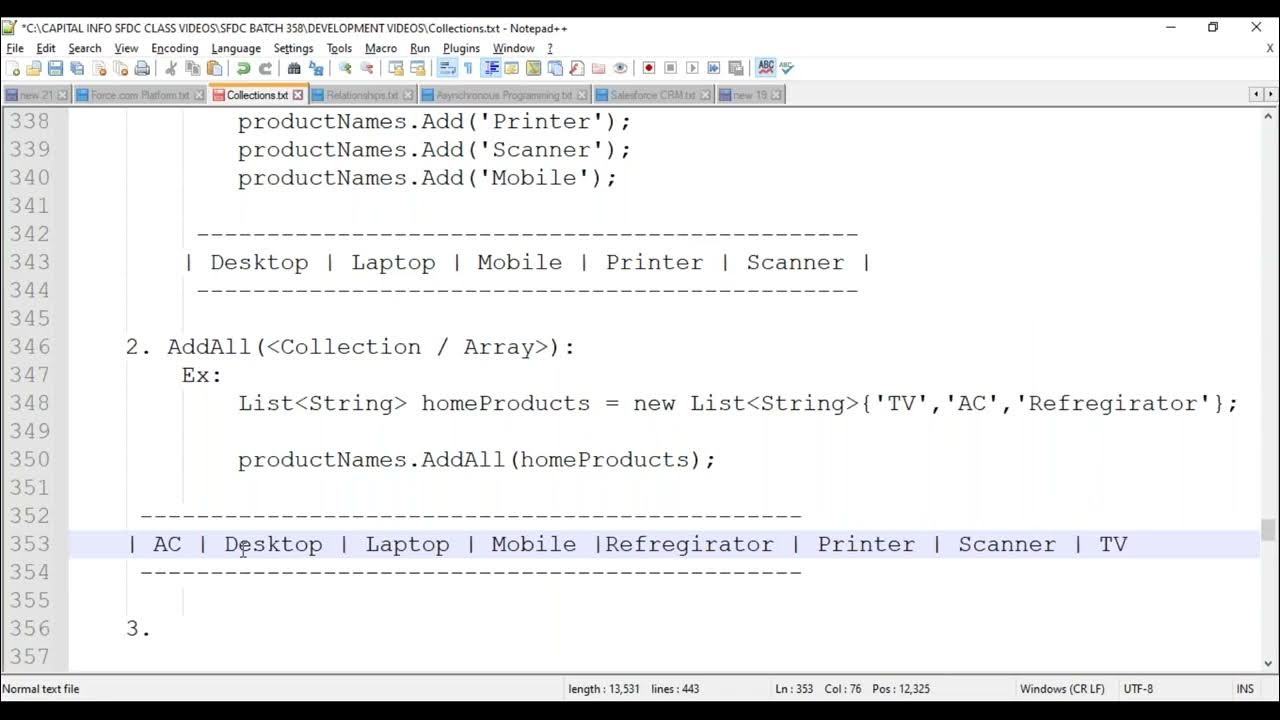 Session 27 Set Collection Methods Bulkification in Salesforce | Salesforce Developer Free ...