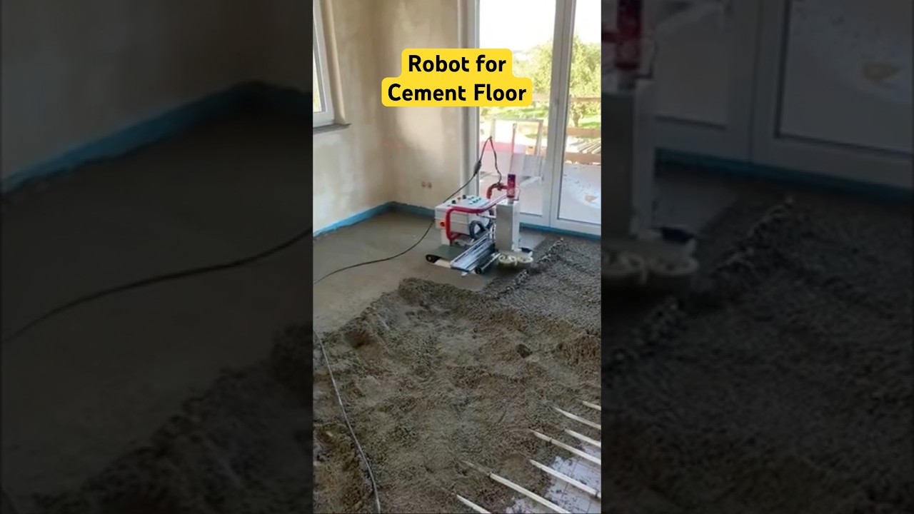 Automatic cement floor robot #robot #shorts - YouTube