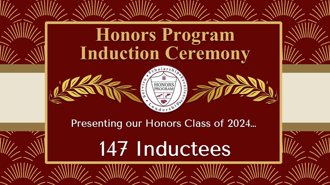 Alabama A&M University Honors Program Induction Ceremony 2024-25 ...