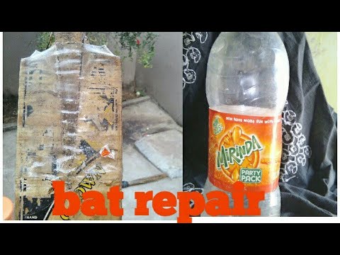 How to make bat repair with plastic botal. - YouTube
