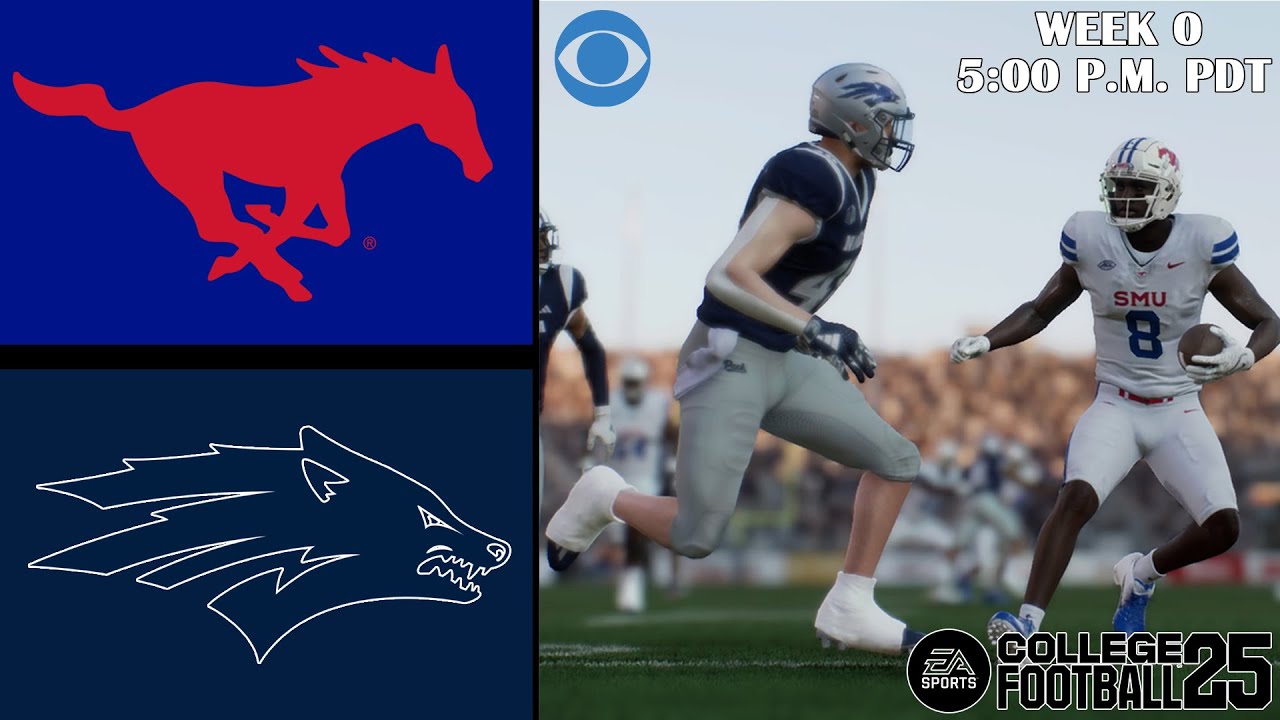 SMU at Nevada | Week 0 Simulation | College Football 25 - YouTube