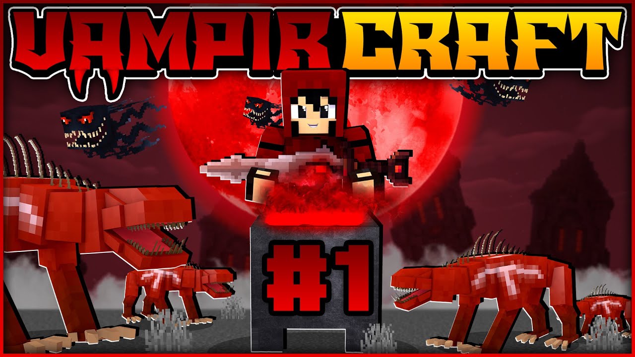 VAMPİR OLDUM! | Minecraft VampirCraft #1 - YouTube
