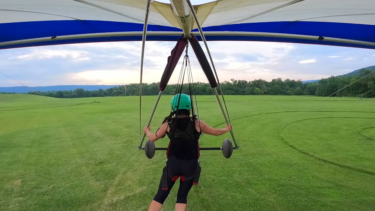 Lookout Mountain Hang Glider Training July 6th Linda Aldmon - YouTube