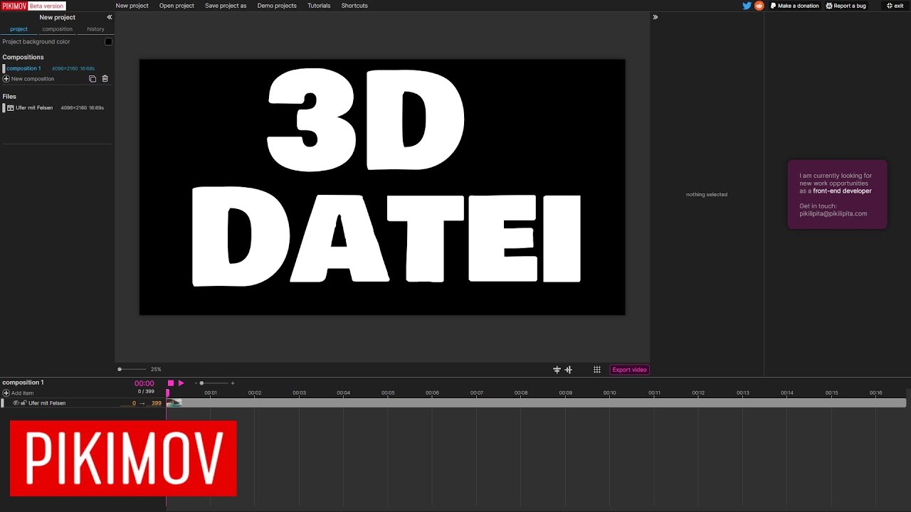 Pikimov - 3D Dateien - YouTube