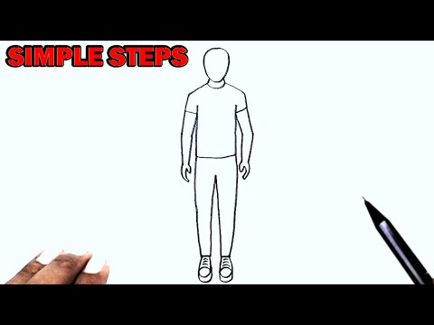 How To Draw A Person Full Body | Boy Drawing - YouTube