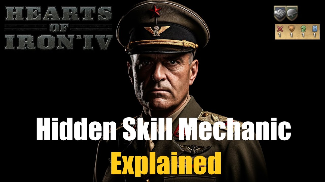 HOI4 Guide - Hidden Skill Mechanic for Generals Explained - YouTube