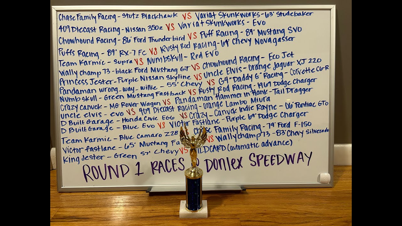 Summer Bash Drag Racing Round 1 Bracket - YouTube