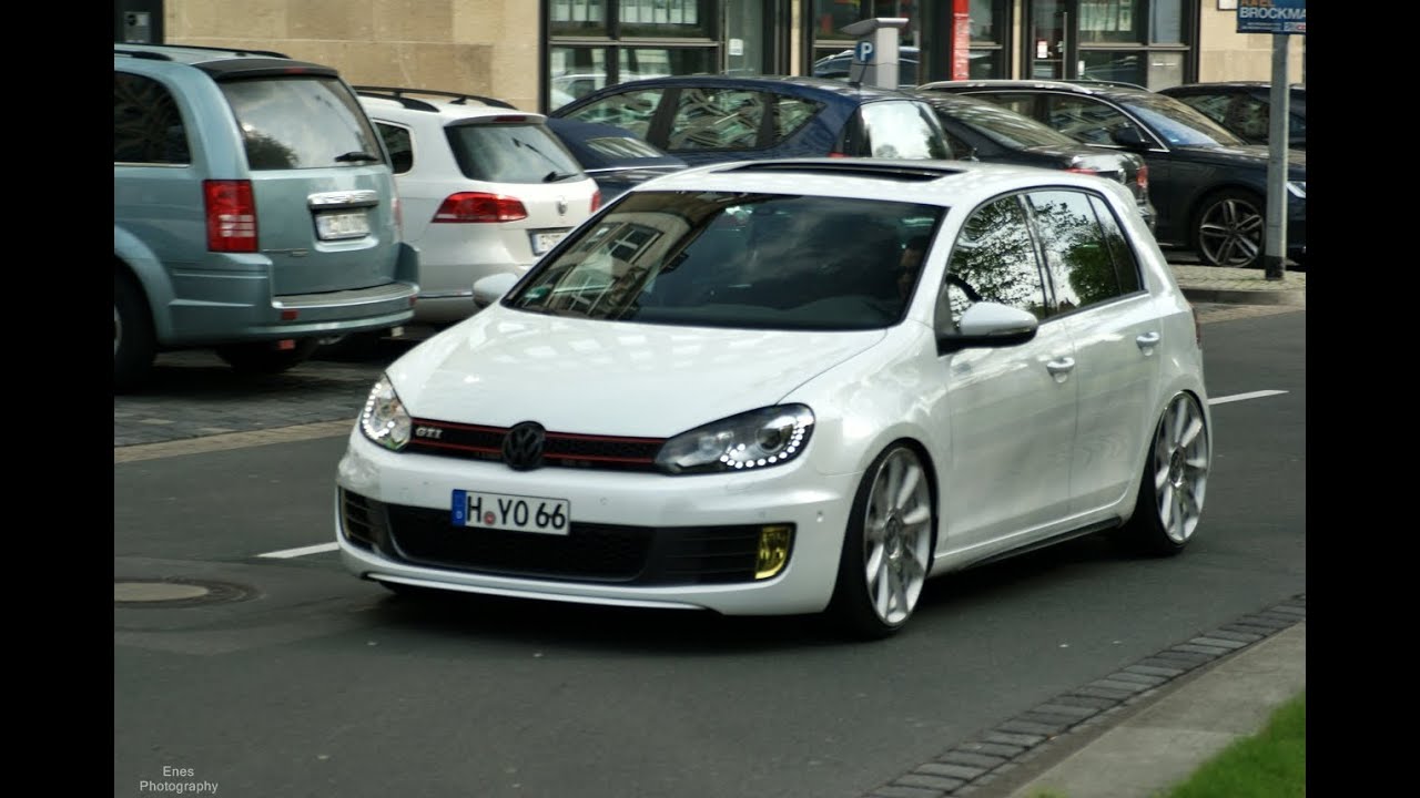 tuned low Golf 6 GTI - LOUD exhaust sound! - YouTube