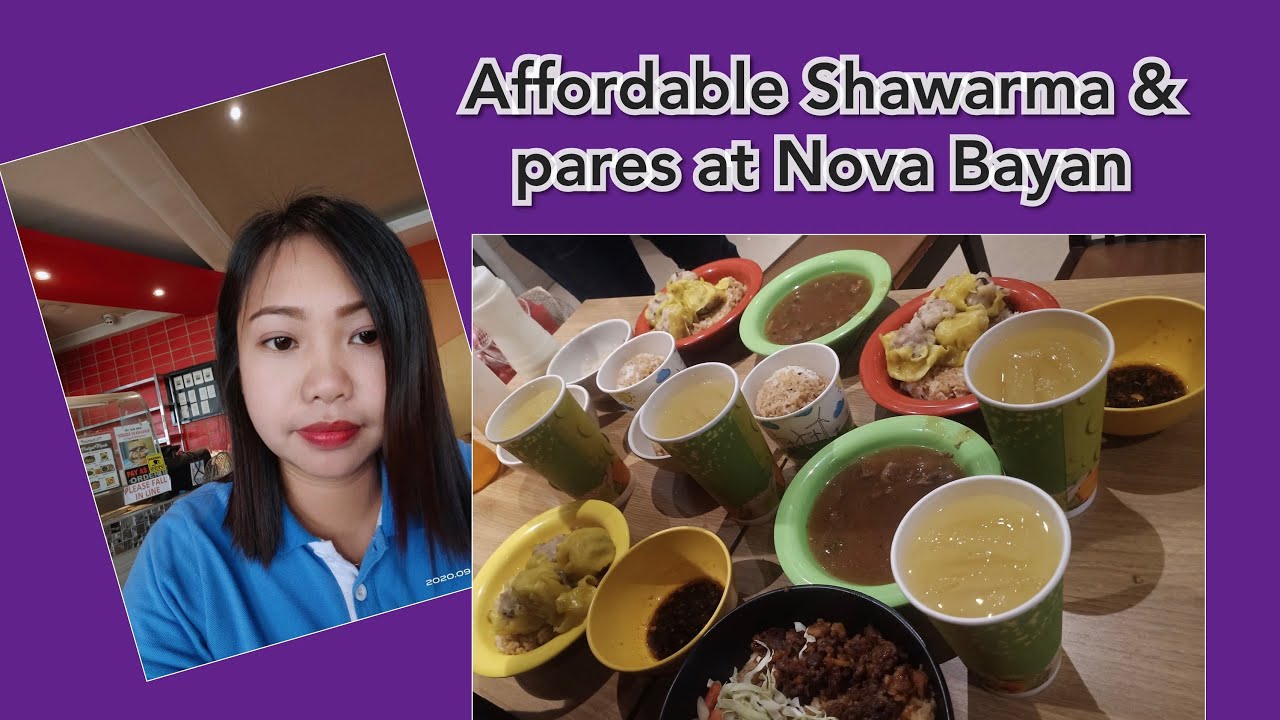 Affordable shawarma rice, siomai rice and Pares! - YouTube