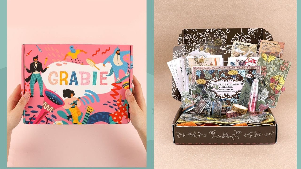 ⭐⭐UNBOXING GRABIE SCRAPBOOK BOXES | Feb 2025 Jan 2025 Dec 2024 ...