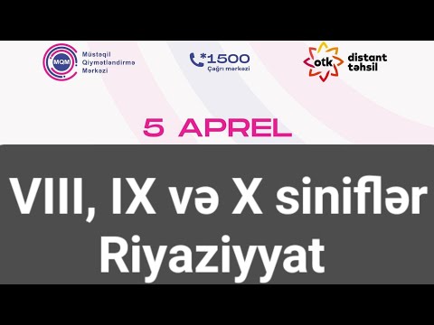 OTK 8-ci sinif RİYAZİYYAT - 5 aprel 2026