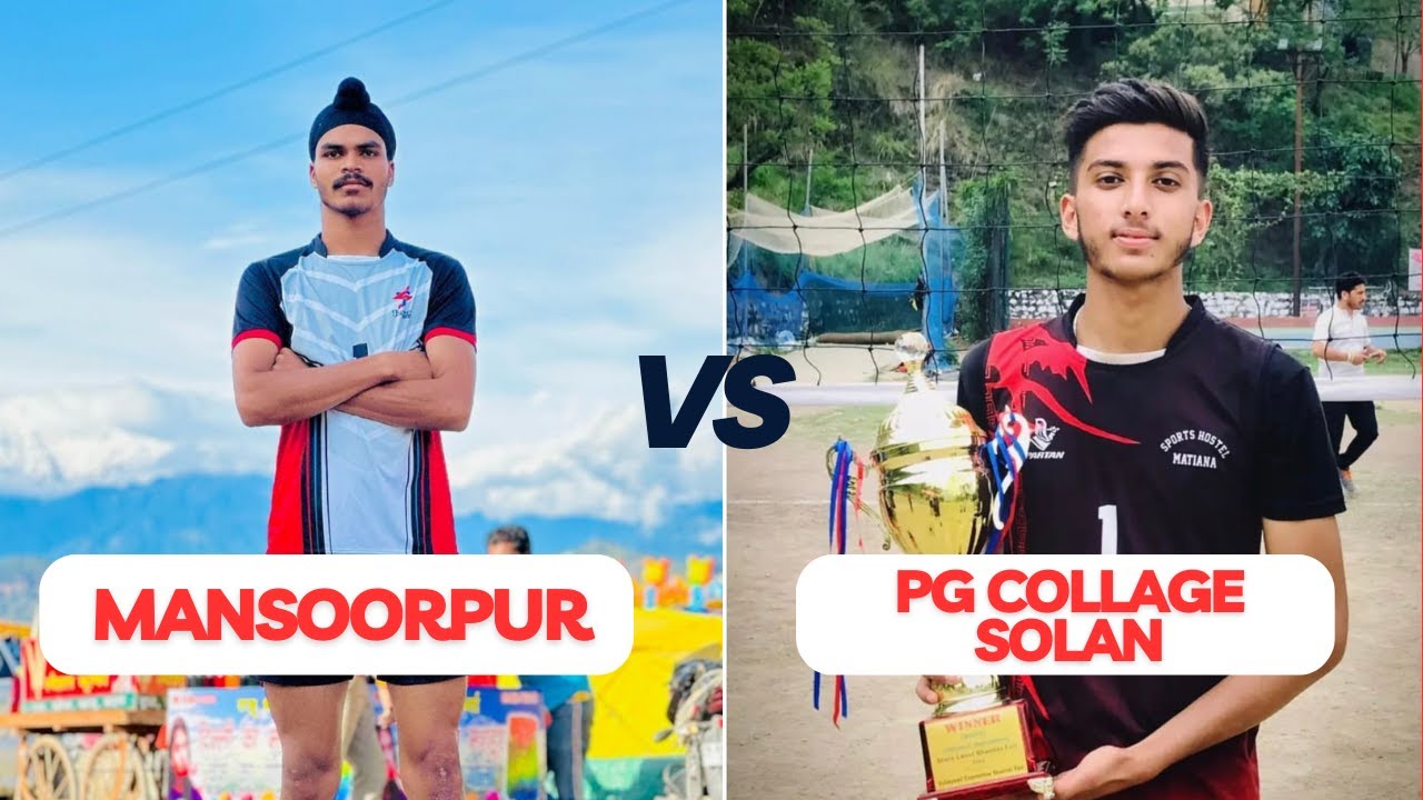 The Unexpected Twist in the PG Collage Solan vs Mansoorpur VolleyBall ...