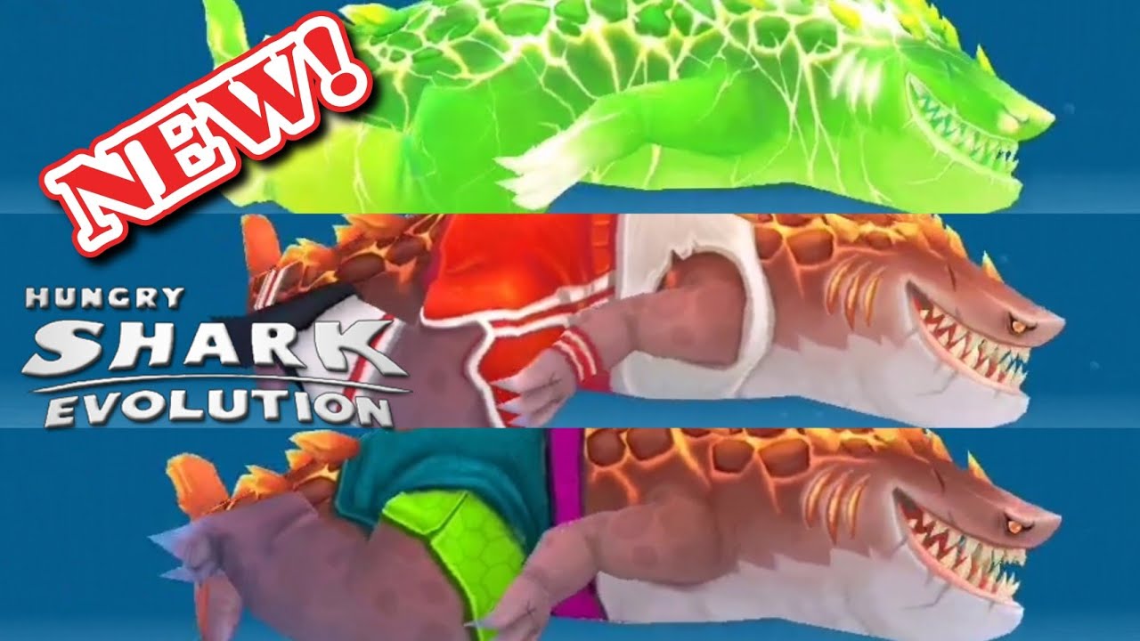 ALL NEW MAGMAJIRA SKINS UNLOCKED! - Hungry Shark Evolution - YouTube