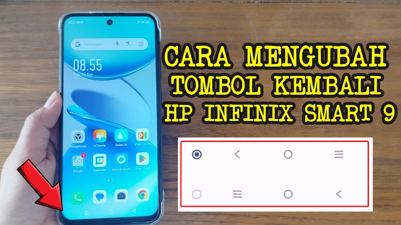 Cara Mengubah Tombol Kembali Hp Infinix Smart 9 - YouTube