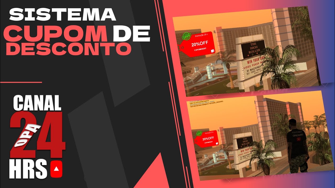 SISTEMA DE CUPOM DE DESCONTO FIVEM MTA 2024 - YouTube