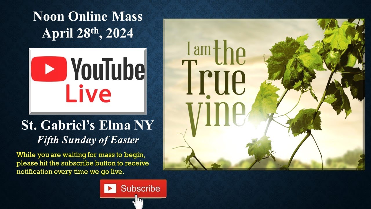 April 28th Noon Online Mass - YouTube