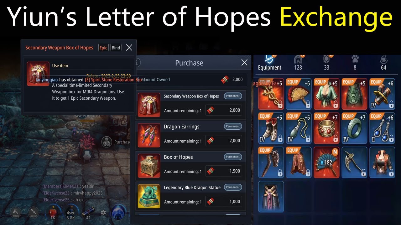[SEA] - Mir 4 - Event: Yiun’s Letter of Hopes - Epic 2nd Weapon ...