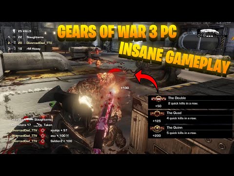 Gears of War 3 PC - ITS FINALLY OUT AGAIN  (Delta Online INSANE Gameplay)