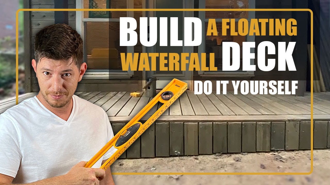 Floating Waterfall Deck DIY - YouTube