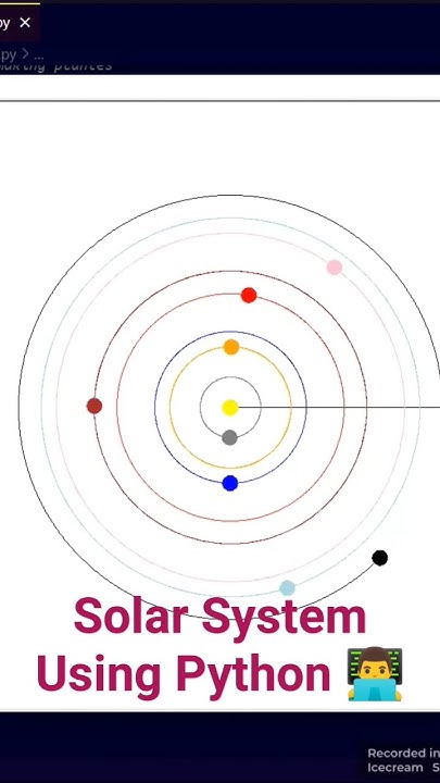 Solar System Using Python | Turtle Module | #coding #python #programming #pythonprogramming ...