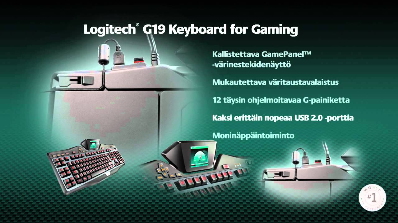 Logitech Keyboard for Gaming G19 Finnish - YouTube