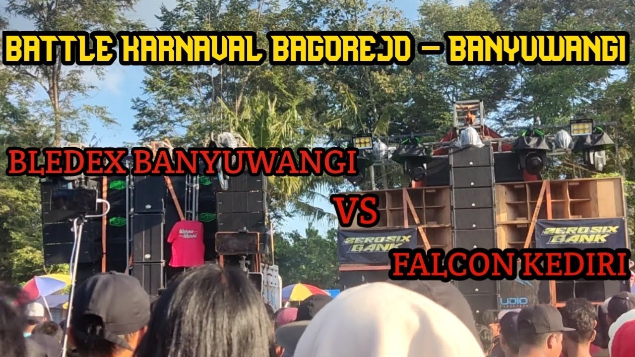 Battle karnaval desa Bagorejo - Banyuwangi, Bledex Bwi vs Falcon Kediri ...