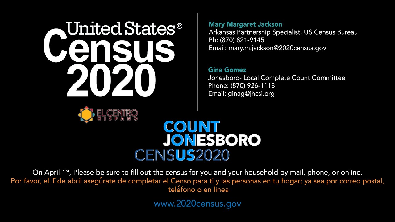 Why is the 2020 Census Important? Jonesboro, Arkansas PSA - YouTube
