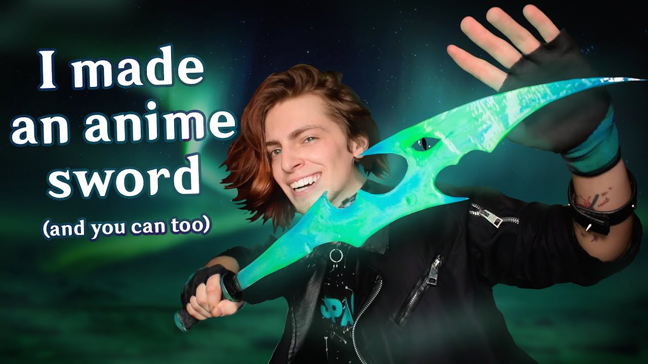 I MADE A GLOWING ANIME-SWORD from epoxy resin (and you can too!) DIY ...