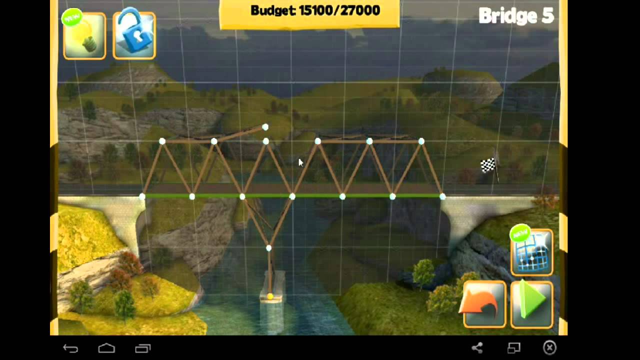 Bridge Constructor : Android gameplay - YouTube