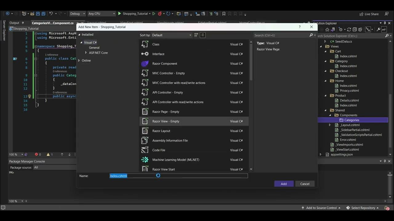 Bài 7 : View component Sidebar | Web bán hàng Asp.net EF Core 6 - YouTube
