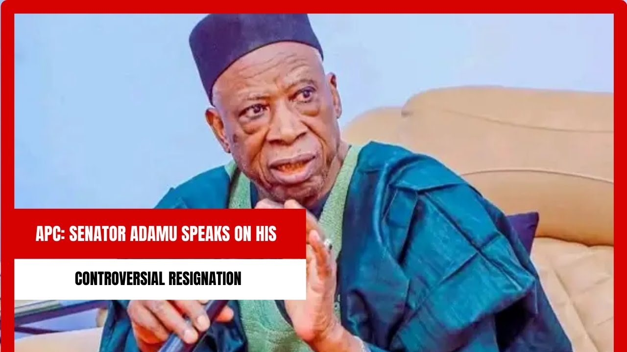 APC: Senator Adamu Speaks On His Controversial Resignation - YouTube