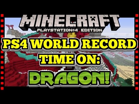 MINECRAFT GLIDE | PS4 WORLD RECORD TIME ON DRAGON (1:07.650 ...