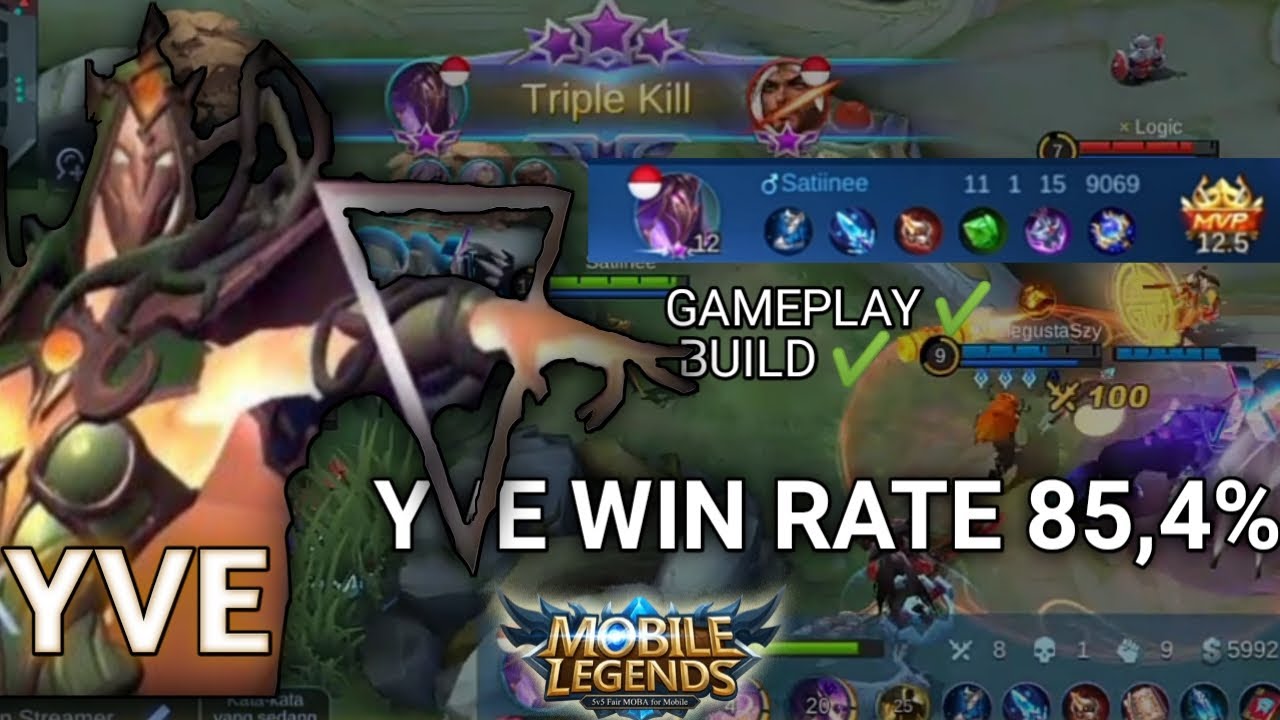 YVE MAGE OP GENDONG 1 TEAM | YVE GAMEPLAY | BEST BUILD YVE 2021 | YVE ...