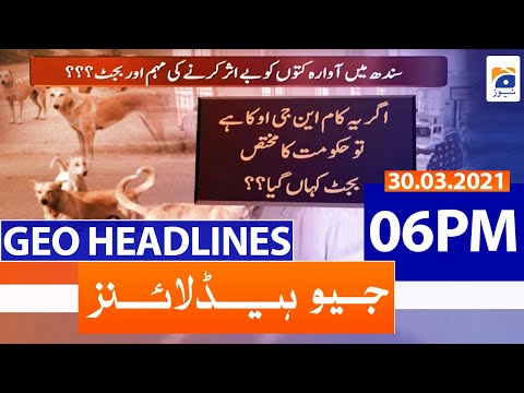 Geo Headlines 06 PM | 30th March 2021