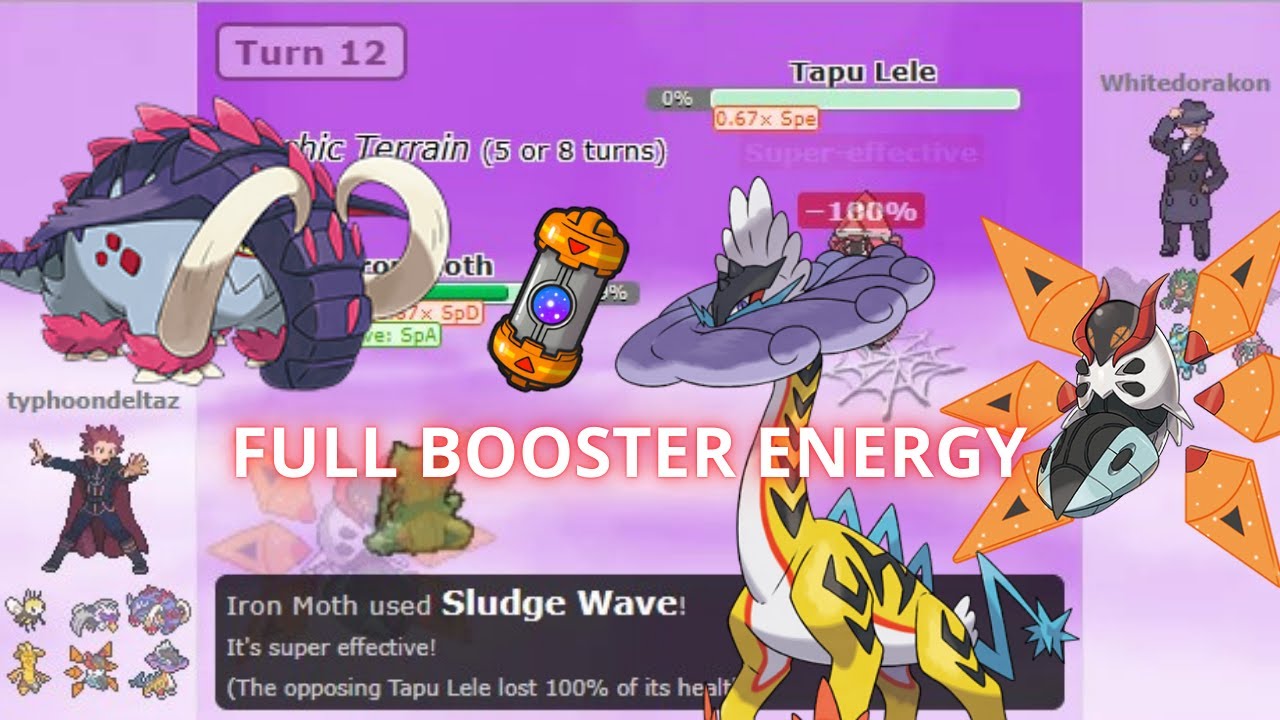Using Paradox Pokemons with only Booster Energy!!! | Pokemon Showdown ...