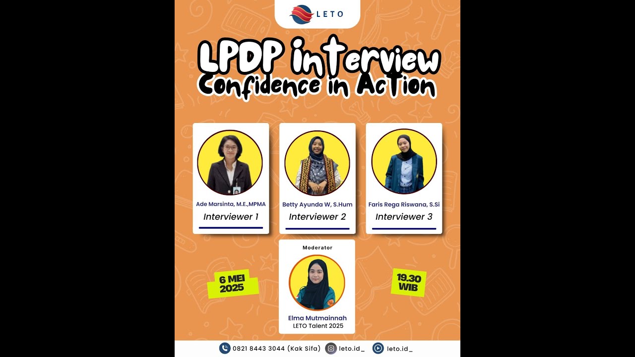 MOCK UP TERBUKA LETO LPDP BATCH 1 2025 (06/05/2025_SESI MALAM) - YouTube