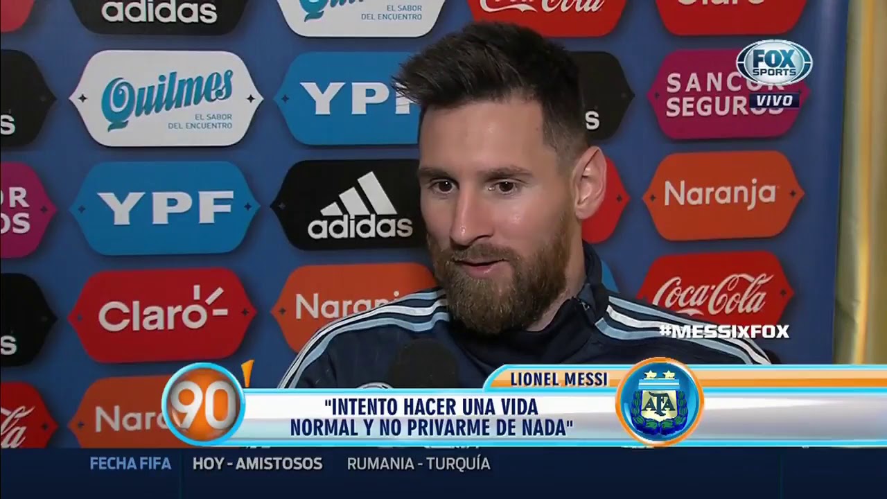 MESSI con FOX SPORTS [ENTREVISTA COMPLETA] 1/2 - YouTube